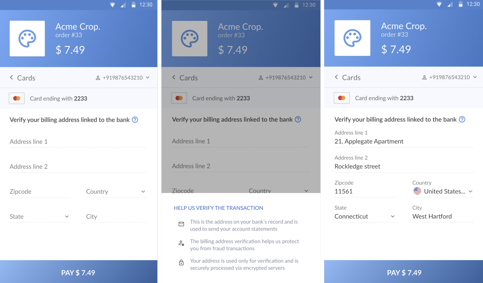 Address Verification System | Razorpay Docs
