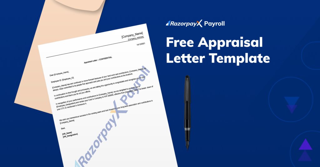 Appraisal Letter Format Free Samples Templates Razorpay Payroll