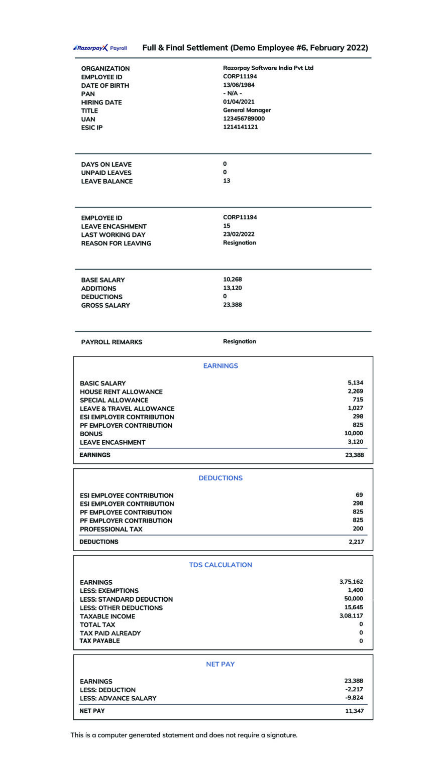 Full and Final Settlement (FnF) - All You Need to Know