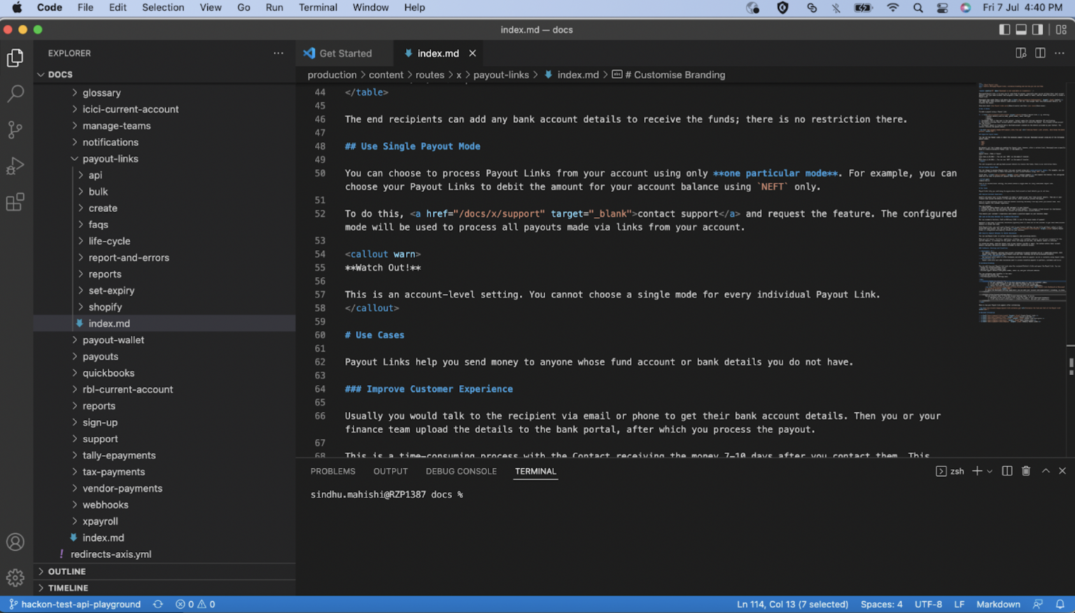 VS Code as a Documentation Tool - Razorpay Learn