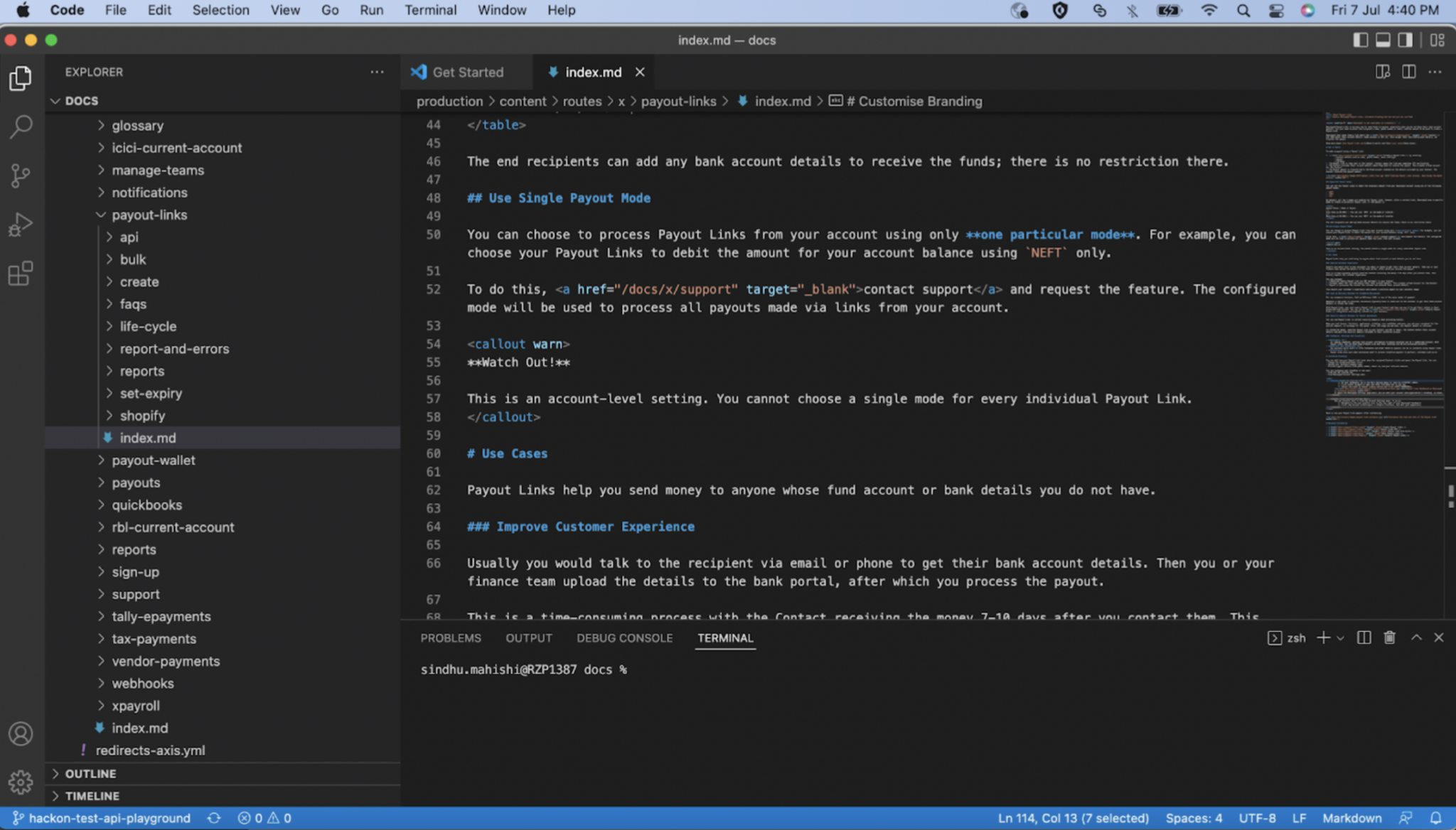 VS Code as a Documentation Tool - Razorpay Learn
