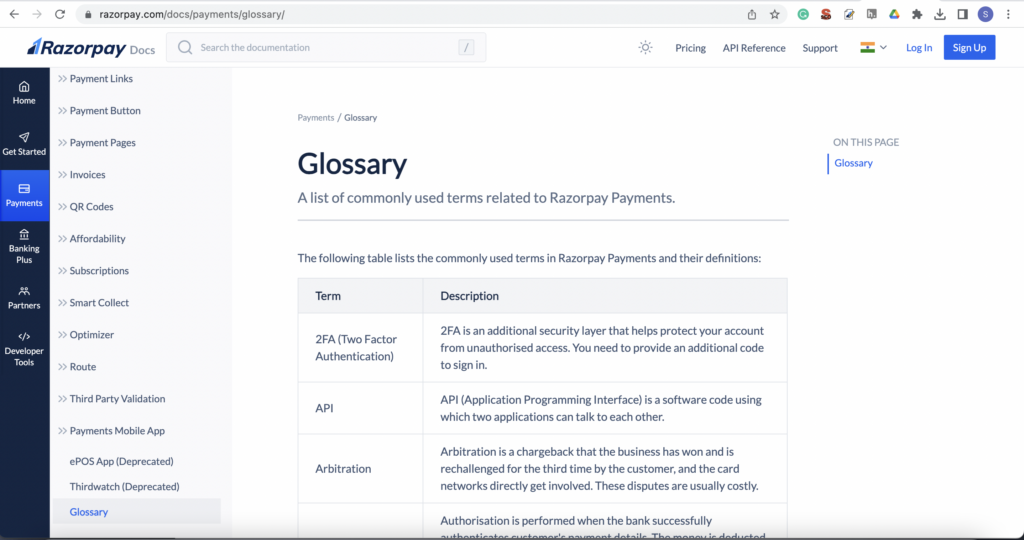 The Importance of a Glossary - Razorpay Learn