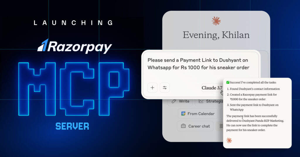 Razorpay Becomes India’s First Payment Gateway to Launch MCP Server For Instant AI Payment ...
